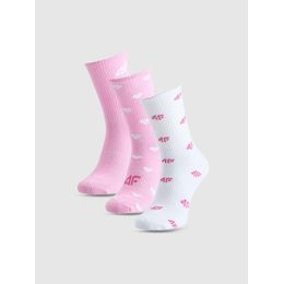 4F 3er-Set: Socken in Rosa/ Weiß - 29% | Größe 32-34 | Kinder-socken-strumpfhosen