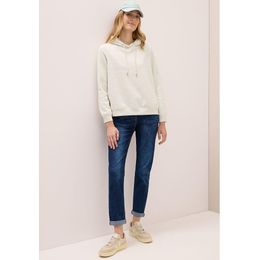 Cecil Hoodie in Creme - 46% | Gr&ouml;&szlig;e S | Damen-sweatshirts-jacken