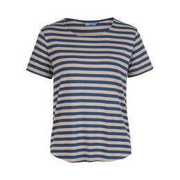 Finside Shirt "Mekkoli" in Blau/ Beige - 71% | Gr&ouml;&szlig;e 38 | Damen-tops