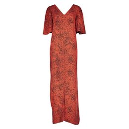 Kaffe Kleid in Orange/ Schwarz - 67% | Größe 34 | Damen-kleider