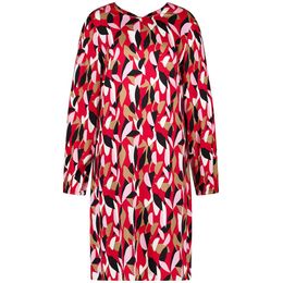 Taifun Kleid in Rot/ Schwarz/ Weiß - 60% | Größe 40 | Damen-kleider