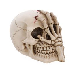 CHAKS Dekoobjekt "Skull" in Creme - (B)12 x (H)16 x (T)10 cm - 23% | Dekofiguren
