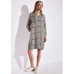 Street One Kleid in Creme/ Schwarz - 37% | Größe 38 | Damen-kleider