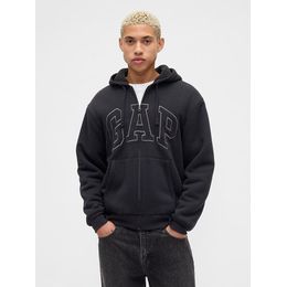 GAP Sweatjacke in Schwarz - 51% | Größe M | Herren-sweatshirts-jacken