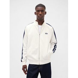 GAP Sweatjacke in Weiß - 41% | Größe L | Herren-sweatshirts-jacken