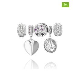 CHARM'S 5tlg. Set: Silber-Beads und Anhänger - 70% | Schmuck