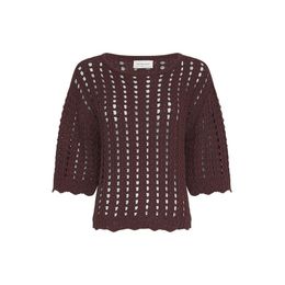 MOSS COPENHAGEN Pullover "Fairyn" in Dunkelbraun - 64% | Gr&ouml;&szlig;e XS/S | Damen-pullover-cardigans