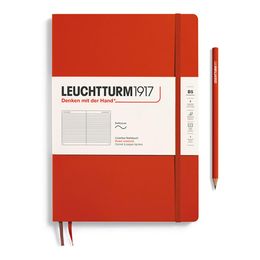 LEUCHTTURM1917 Liniertres Notizbuch in Rot - B5 - 19% | Buero-schulbedarf