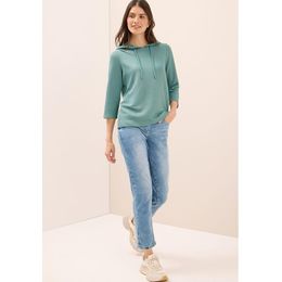 Cecil Hoodie in T&uuml;rkis - 56% | Gr&ouml;&szlig;e S | Damen-sweatshirts-jacken