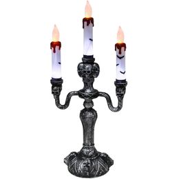 CHAKS LED-Kerzenständer in Schwarz/ Weiß - (H)40 cm - 39% | Kerzen-vasen