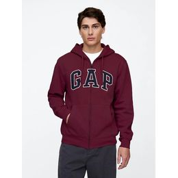 GAP Sweatjacke in Bordeaux - 40% | Größe XL | Herren-sweatshirts-jacken