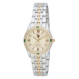 U.S. Polo Assn. Quarzuhr in Silver/ Gold - 66% | Damen-uhren