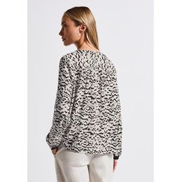 Street One Bluse in Wei&szlig;/ Schwarz - 56% | Gr&ouml;&szlig;e 36 | Damen-blusen