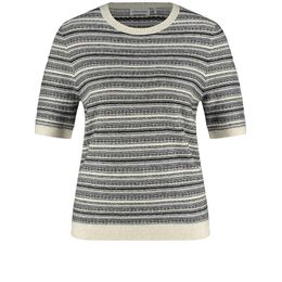 Gerry Weber Pullover in Creme/ Schwarz - 45% | Größe 44 | Damen-pullover-cardigans