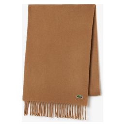 Lacoste Schall mit Woll- & Kaschmiranteil in Hellbraun - 37% | Damen-schals-tuecher