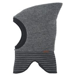 MaxiMo Woll-Sturmhaube in Grau/Schwarz - 22% | Größe 49 cm | Baby-muetzen