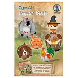URSUS Bastelset "Funny Paper Balls - Die Bremer Stadtmusikanten" - 15% | Schulzubehoer