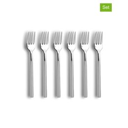 Ogo Living 6er-Set: Edelstahl-Dessertgabeln "Nature" - (L)18 cm - 30% | Gedeckter-tisch