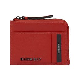 Burkely Leder-Kartenetui in Rot - (B)12 x (H)9 x (T)1 cm - 43% | Portemonnaies-etuis