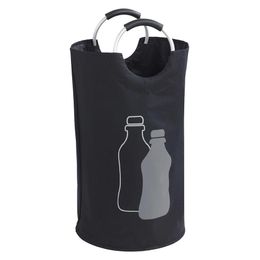 Wenko Flaschensammler "Jumbo" in Schwarz - 69 l - 20% | Kisten-koerbe