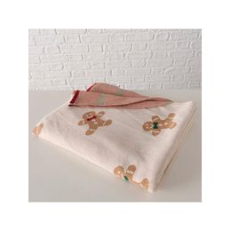 Boltze Wohndecke ''Ginger'' in Weiß/ Hellbraun - (L)170 x (B)130 cm - 43% | Decken