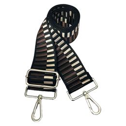ORE10 Umhängeriemen "Square" in Grau/ Braun - (L)120 cm - 71% | Damen-taschen