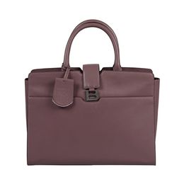 Burkely Leder-Henkeltasche "Modest Meghan" in Lila - (B)36,5 x (H)23 x (T)10 cm - 62% | Damen-taschen
