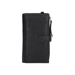HIDE & STITCHES Leder-Geldbörse in Schwarz - (B)18 x (H)10 x (T)2 cm - 38% | Portemonnaies-etuis