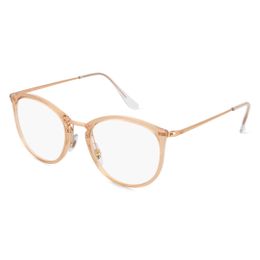 Ray-Ban RX7140 Brille Unisex | Fassung: Vollrand, Panto, Braun Hell