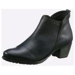Stiefelette Heine, Damen, Gr. 36, blau (marine), Glattleder, Leder, Rindsleder, Schuhe