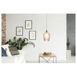 Kayoom Hängeleuchte "Bianca", rosa, Ø 20cm H: 34cm, 1 Stk., Leuchten, handgefertigt, modern