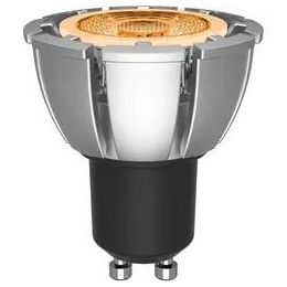 Segula LED-Leuchtmittel "LED Reflektor GU10 Ambiente Dimming", Energieeffizienz: G (A-G), silber (matt), L:58cm Ø:4,85cm, Leuchtmittel, LED Reflektor GU10 Ambiente Dimming, 1700-2800K, 7W, CRI 95