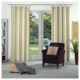 Vorhang WIRTH "Niederau" Gr. 2, grau (kitt), B:132cm H:175cm, Jacquard, Polyacryl, Polyester, Gardinen