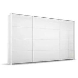 Schwebetürenschrank Rauch "Kleiderschrank Schrank Garderobe OTELI inkl. 3 Innenschubladen", weiß (weiß, hochglanz weiß), B:323cm H:214cm T:68cm, Holzwerkstoff, Schränke, inkl. Passepartout optional mit Beleuchtung