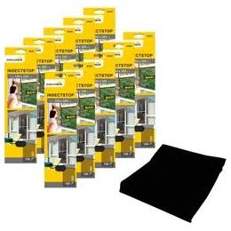 Fliegengitter-Gewebe Schellenberg "Maxi für große Fenster", grau (rahmen: grau gewebe: grau), B:150cm H:300cm, Insektenschutzgitter, Insektenschutz und Mückenschutz, 150 x 300 cm, anthrazit und weiß