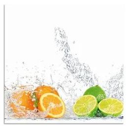 Küchenrückwand Artland "Fruchtig erfrischend gesund Fruchtmix", bunt, B:60cm H:60cm, Aluminium, Spritzschutzwände, Alu Spritzschutz mit Klebeband, einfache Montage