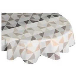 Tischdecke WIRTH "BERLARE" Gr. 1, braun, B:130cm L:190cm, Baumwolle, Polyester, Tischdecken