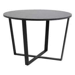 Esstisch Actona GROUP "Amble, TOPSELLER", schwarz, B:110cm H:75cm T:110cm, Tische, Runde Esstische Rechteckiger Esstisch Esstisch, Esstisch, Küchentisch, Schwarz, Marmorfarbig rund/rechteckig
