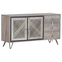 Sideboard GUTMANN FACTORY "Amalfi", beige (natur), B:130cm H:67cm T:40cm, Sideboards, Kommode, Breite 210 cm