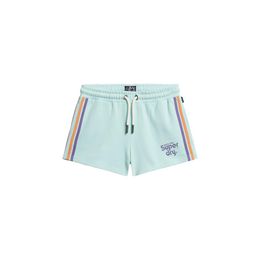 Superdry Shorts Damen Größe 36 mint / helllila / orange