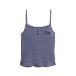 Superdry Top ' Athletic Essentials' female Blue size 42-44