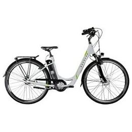 Zündapp E-Bike ZÜNDAPP "Z510" Gr. 48, weiß (grün, weiß), Elektrofahrräder, 48cm, 28 Zoll (71,12cm), Pedelec, Elektrofahrrad für Damen u. Herren