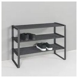 Schuhregal SPINDER DESIGN "REX SR 2 - 100 cm", schwarz, B:70 H:48,5 T:29, Stahl, Regale, Regal aus Stahl, wahlweise Breite 70 cm oder 100 cm