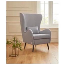 Sessel Home Affaire "Salla auch in Fellimitat und Feincord, viele Bezugsarten, Ohrensessel", schwarz (schwarz, beige), H:118cm T:94cm, Samtcord (92% Polyester 8% Polyamid);Struktur (100% Polyester);Struktur Hahnentritt (100% Polyester);Struktur fein (100% Polyester);Samtoptik (100% Polyester);Fellimitat (100% Polyestr), Sessel, Ohrensessel ohne Hocker Ohrensessel Ohrensessel mit Hocker, wahlweise 