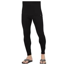 Lange Unterhose TRIGEMA "TRIGEMA Lange Ski/Sport Funktionshose aus Merinowolle", Herren, Gr. S, schwarz, 80% Wolle (Merinowolle), 20% Polyamid, Unterhosen