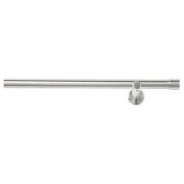Vorhangstange GOOD LIFE "Gorra" Gr. 3, silber (edelstahlfarben), L:160cm Ø:20mm, Metall, Gardinenstangen