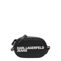 KARL LAGERFELD JEANS Tasche 'ESSENTIAL' Damen Gr&ouml;&szlig;e One Size schwarz / wei&szlig;