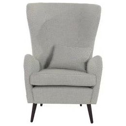 Sessel Home Affaire "Sallito, TV-Sessel, Ohrensessel mit", grau, B:76cm H:109cm T:85cm, Struktur Hahnentritt (67% Polypropylen, 33% Polyester);Samtoptik (100% Polyester);Fellimitat (100% Polyester);Samtcord (92% Polyester, 8% Polyamid);Struktur (100% Polyester);Struktur fein (100% Polyester), Sessel, Sessel mit Hocker Ohrensessel mit Hocker, Hocker, in vielen Bezugsqualitäten, auch in Samtcord