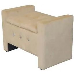 Sitztruhe Inosign, beige, B:75cm H:52cm T:45cm, Sitzbänke