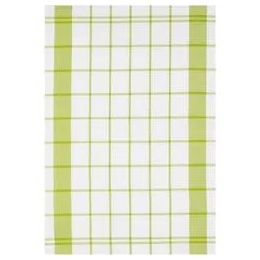 Geschirrtuch stuco "karo", grün (hellgrün, weiß), B:50cm L:70cm, 100% Baumwolle, Geschirrtücher